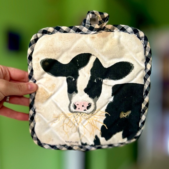Kitchen | Vintage Cottagecore Farmhouse Country Cow Barn Cloth Material ...